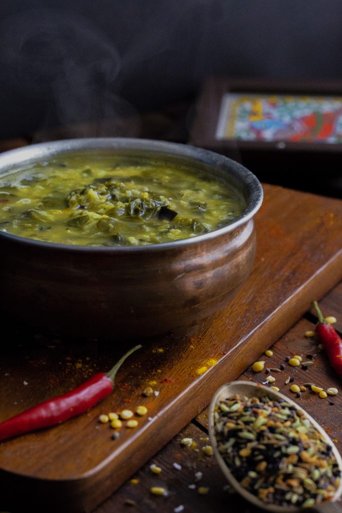 Recipe for Sehjan Saag Moong Daal – OneWholesomeMeal
