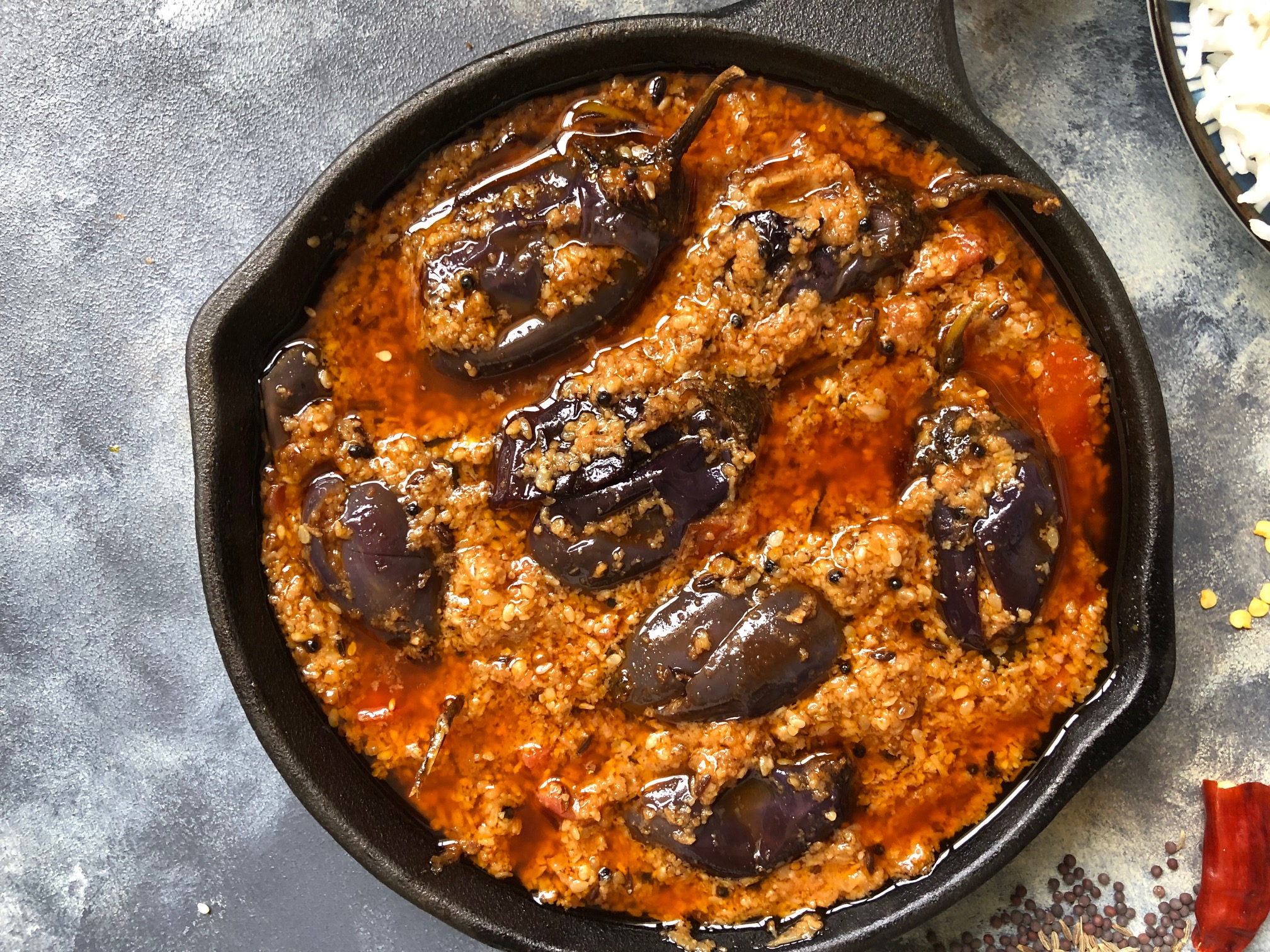Bharwa Baingan | Stuffed Eggplant – OneWholesomeMeal